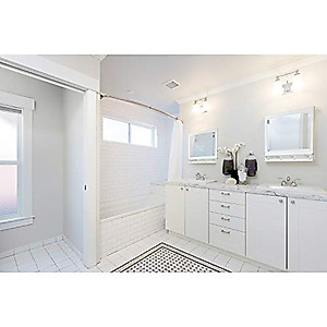 Design House 539940 38x31 Concord Mirror with Shelf, White