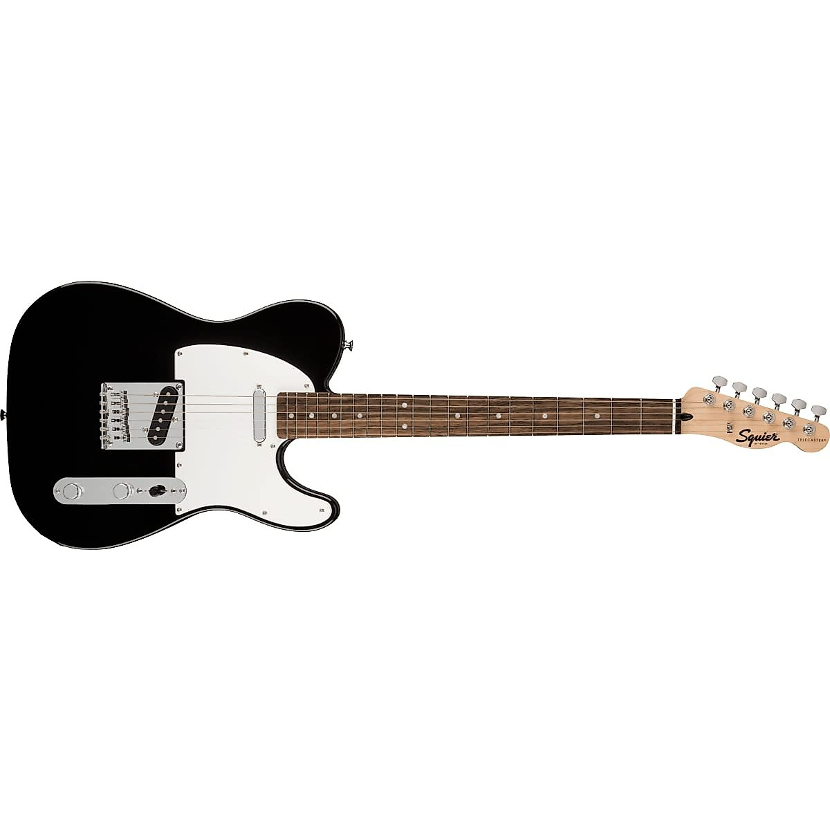 Squier Bullet Telecaster SS Electric Guitar, with 2-Year Warranty, Black, Laurel Fingerboard
