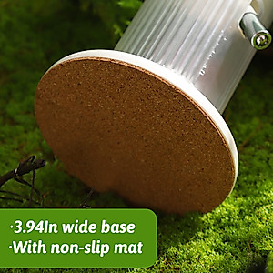 Hamiledyi Hamster Water Bottle with Lights Stand No Drip Small Animal Water Dispenser Pet Drinker Stand for Guinea Pig Mouse Gerbil Squirrel Small Animal Habitat Decoration (Green)