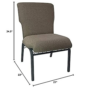 Flash Furniture Advantage Jute Discount Church Chair - 21 in. Wide