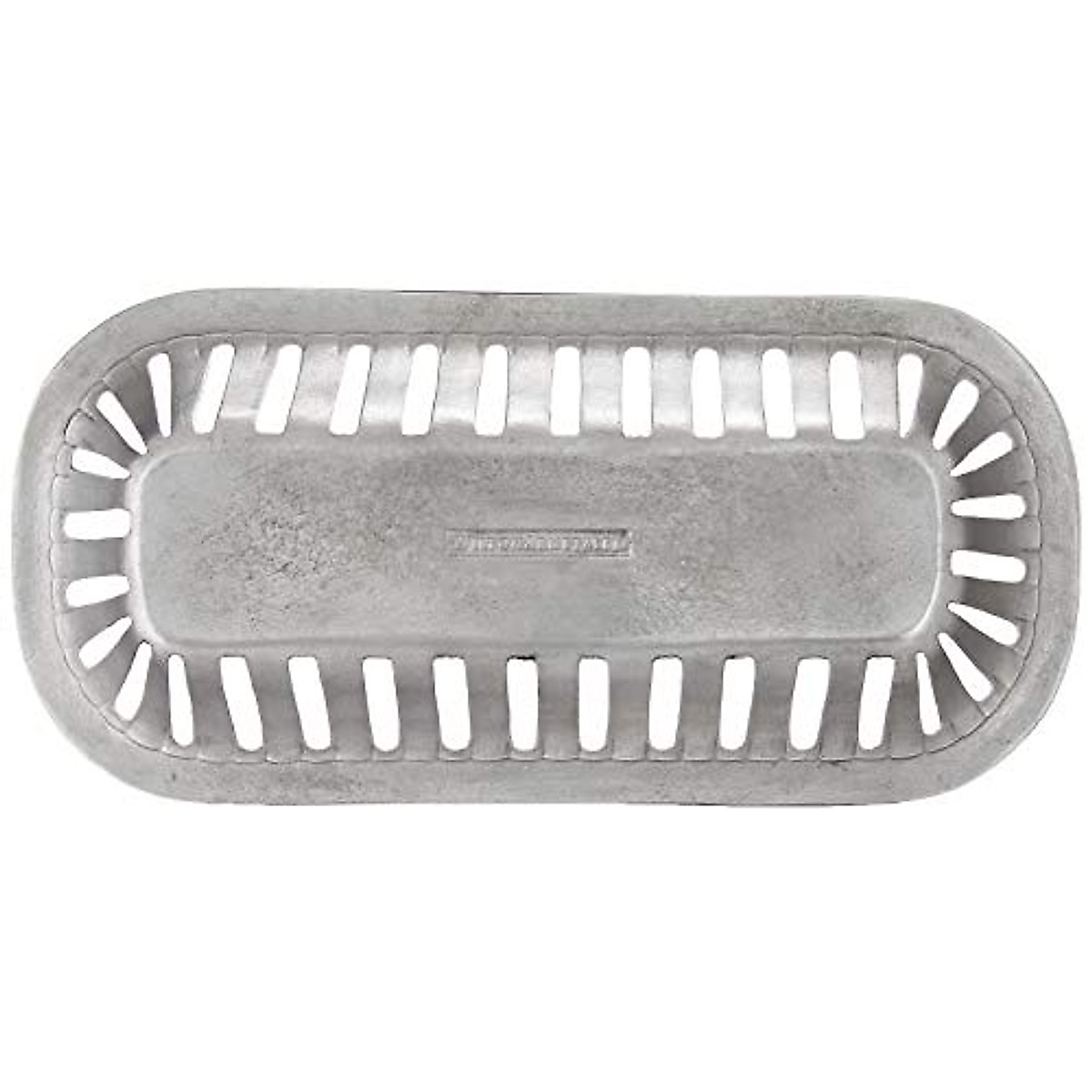 Wilton Armetale Flutes and Pearls Bread Serving Basket, 15-Inch-by-7.25-Inch Silver 15" x 7.25"