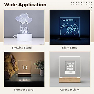 24 Pcs 2mm Acrylic Sheets Clear Cast for LED Light Base, (5.9"x 5.1") Thick Plastic Square Boards with Protective Layers for Signs DIY Display Projects, Engraving Carving Craft Transparent Panels