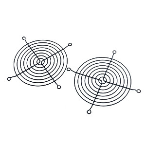 Semetall Cooling Fan Protective Grill 12Pcs 120mm Computer Case Cooling Fan Grill Metal Grill for 120mm Fans,Cooling Fan Finger Guard Protective Grill for PC Ventilator(Black)