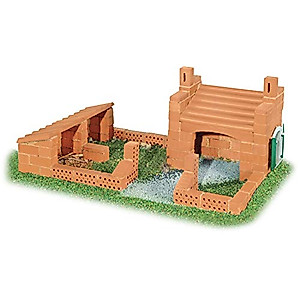 Teifoc Beginner Brick and Mortar Construction Set, 149 Building Blocks, Erector Set and STEM Building Toy