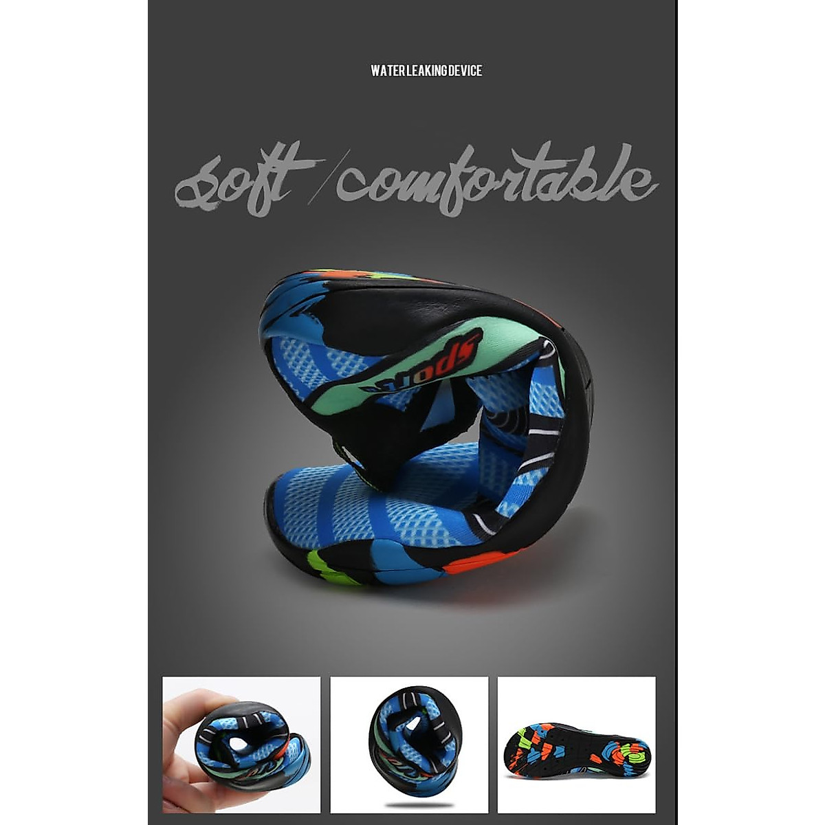 Unisex Soft Beach Shoes Anti Cushion Diving Barefoot Outdoor Aqua ShoesPopular (Black, us_Footwear_Size_System, Adult, Men, Numeric, Medium, Numeric_11)