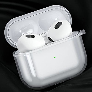 USTIYA Case for AirPods 3 Clear 2021 Protective Cover Transparent Key Chain Strap Protection Wireless Charging