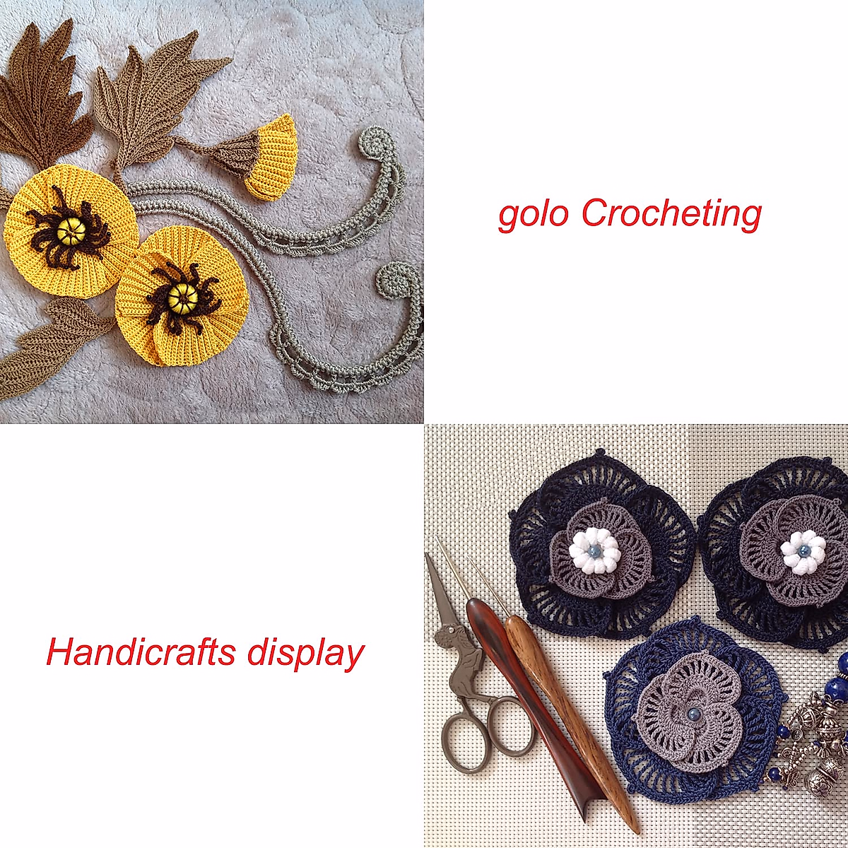 golo Crochet Thread Size 30 Colored Yarn for Sewing Blue Yarn 633