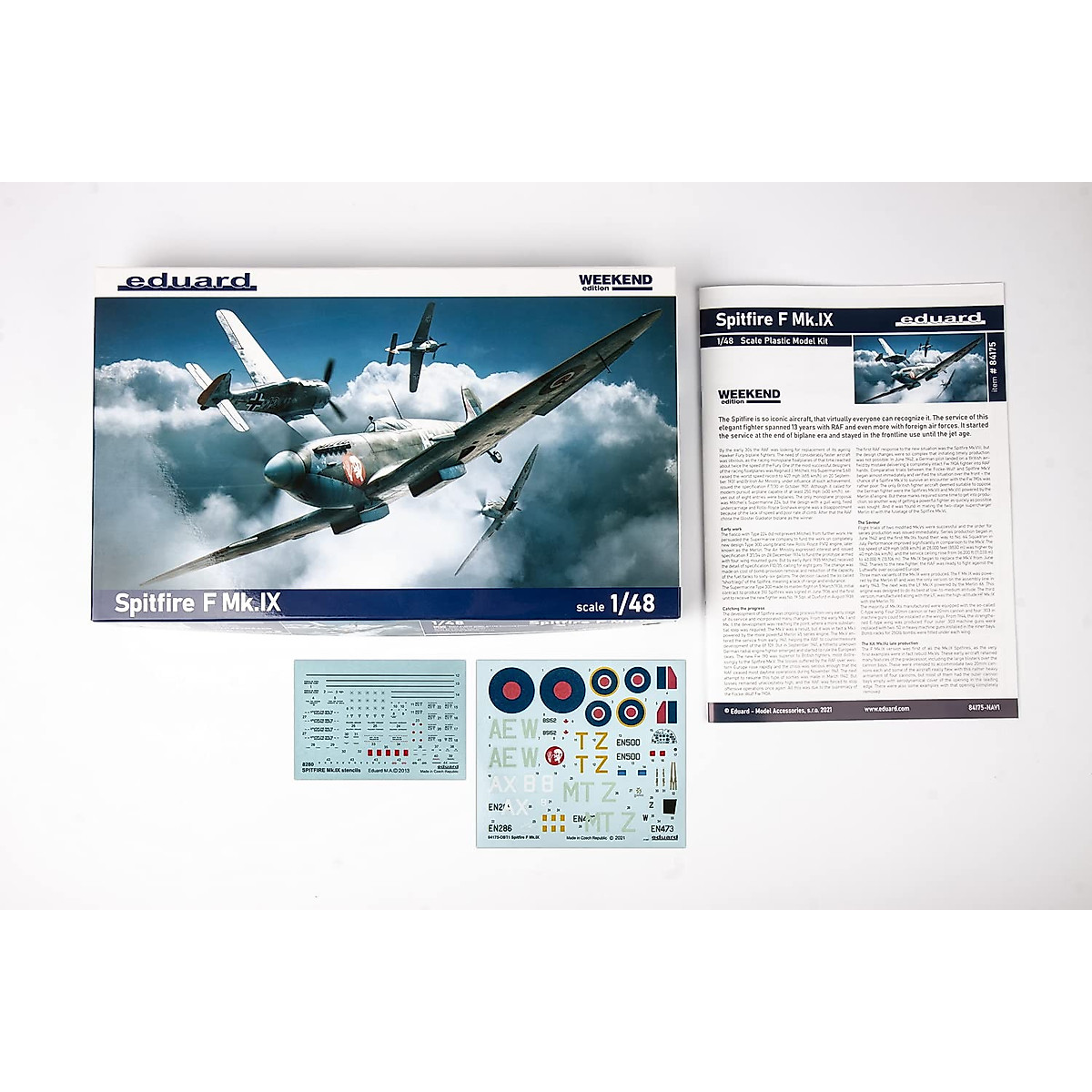 Eduard EDK84175 Kit 1:48 Weekend-Spitfire F Mk.IX, Unpainted