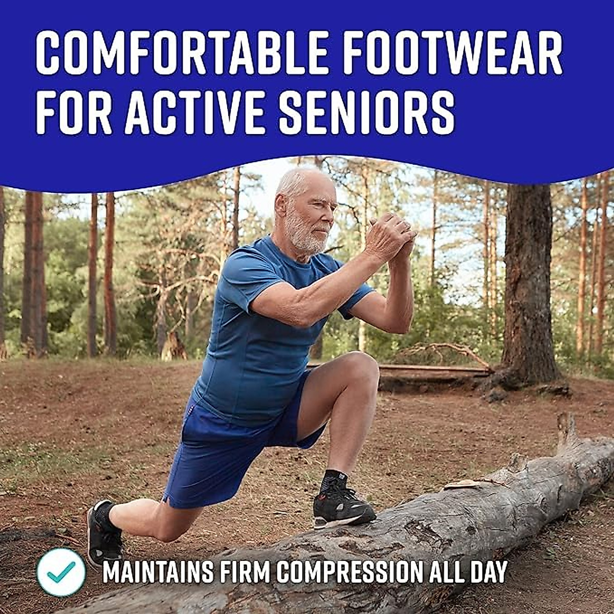 FlexAdapt Plantar Fasciitis Compression Socks for (1 Pair) – Compression Sleeve for Achilles Tendonitis Relief, Plantar Fasciitis Relief, Foot Swelling - Black - Large