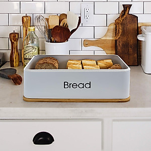 MegaChef Kitchen Food Storage and Organization 4 Piece Canister Set in White