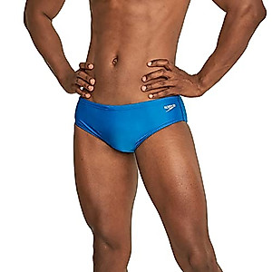 Speedo Men's Standard Swimsuit Brief Eco ProLt Adult, Solid Blue, 30