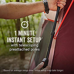 Coleman Skylodge, Instant Setup Camping Tent, Weatherproof Family Tent for 4/6/8/10/12 Person with Pre-Attached Poles, Convertible Screen Room, Room Divider