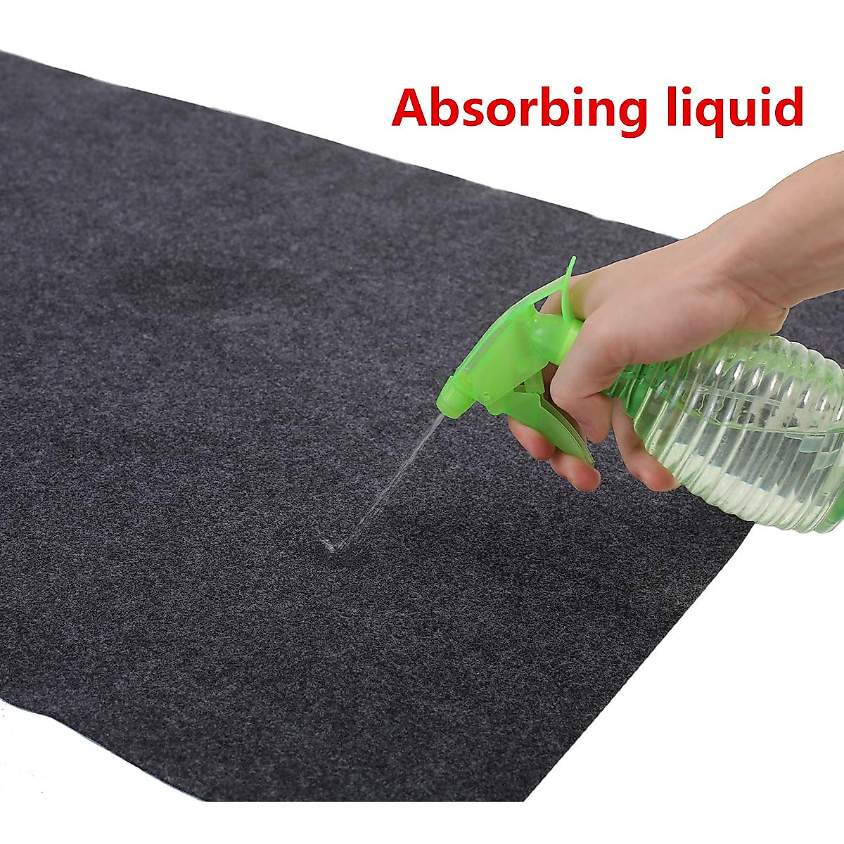 Sensko Under Sink Mat, Kitchen Cabinet Mat, Absorbent/Waterproof，Sink Drip Protector Tray ，Contains Liquids — Protects Cabinets，Washable(24" x 48")