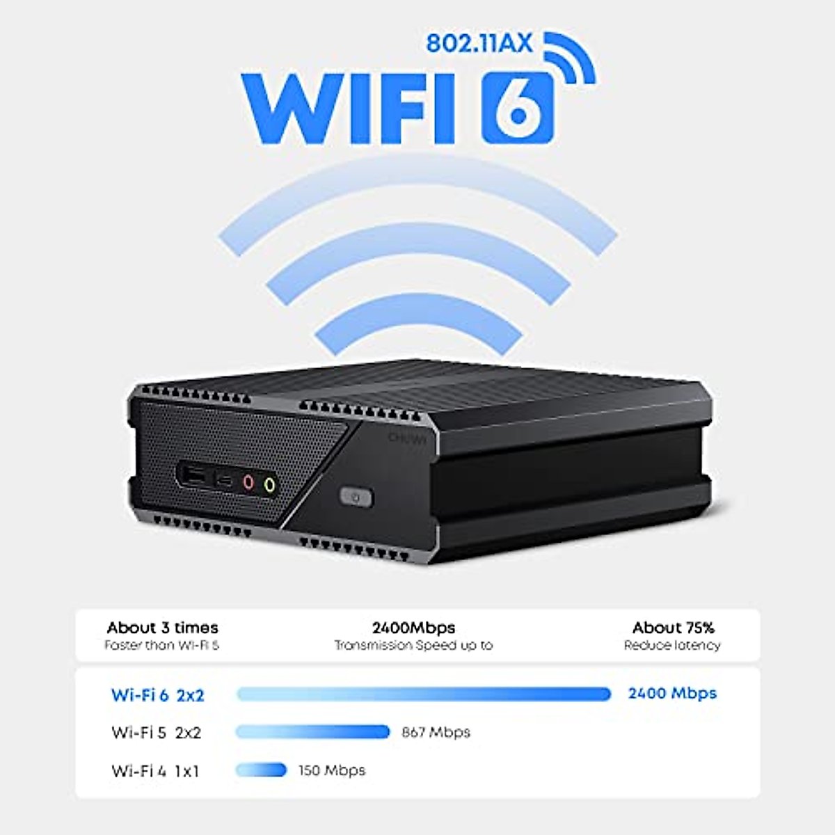 CHUWI RzBox Mini Pc,Windows 11 Mini Computer,16GB RAM 512GB SSD,AMD Ryzen 7 5800H Processor, Vega 8 Graphics, Dual Gigabit RJ45 LAN, WiFi 6, BT5.2, 4K@60Hz Output,USB-C,Support Triple Screen Display