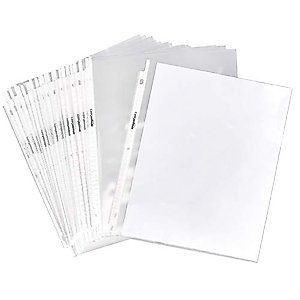 Amazon Basics Clear Sheet Protectors for 3 Ring Binder, 8.5 x 11 Inch, 100-Pack