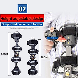 XBJYDMBDD ROM Knee Brace Hinged Knee Brace ROM Knee Braces are Great for ACL/Ligament/Sports Injuries Adjustable Knee Immobilizer