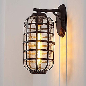 JIAHE115 Waterproof Outdoor Balcony Villa Exterior Wall Home Door Wall Light Garden Light Outdoor Wall Lamp Glass Sun Room Terrace Sconce Lantern