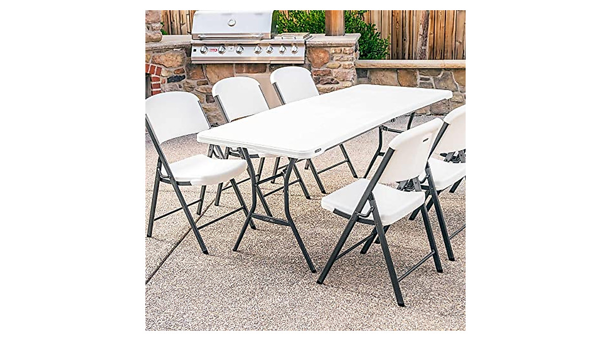 Lifetime 6-Foot Folding Table – Durable, Weather-Resistant & Portable