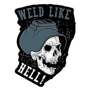 Welding Stickers for Welding Hood & Tool Box – 100% Vinyl Stickers – Stickers for Adults – Badass Welder Stickers Including, Flux, Rods, Hood, Flash, Fire, Welds