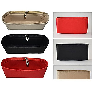 Felt Purse Organizer Insert, for Chanel Chanel24c HOBO armpit bag, inner bag lined with street bag2063Beige