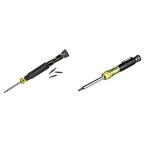 Klein Tools Precision Screwdriver Set (32327), 27-in-1 and 4-in-1 Electronics Pocket Screwdriver