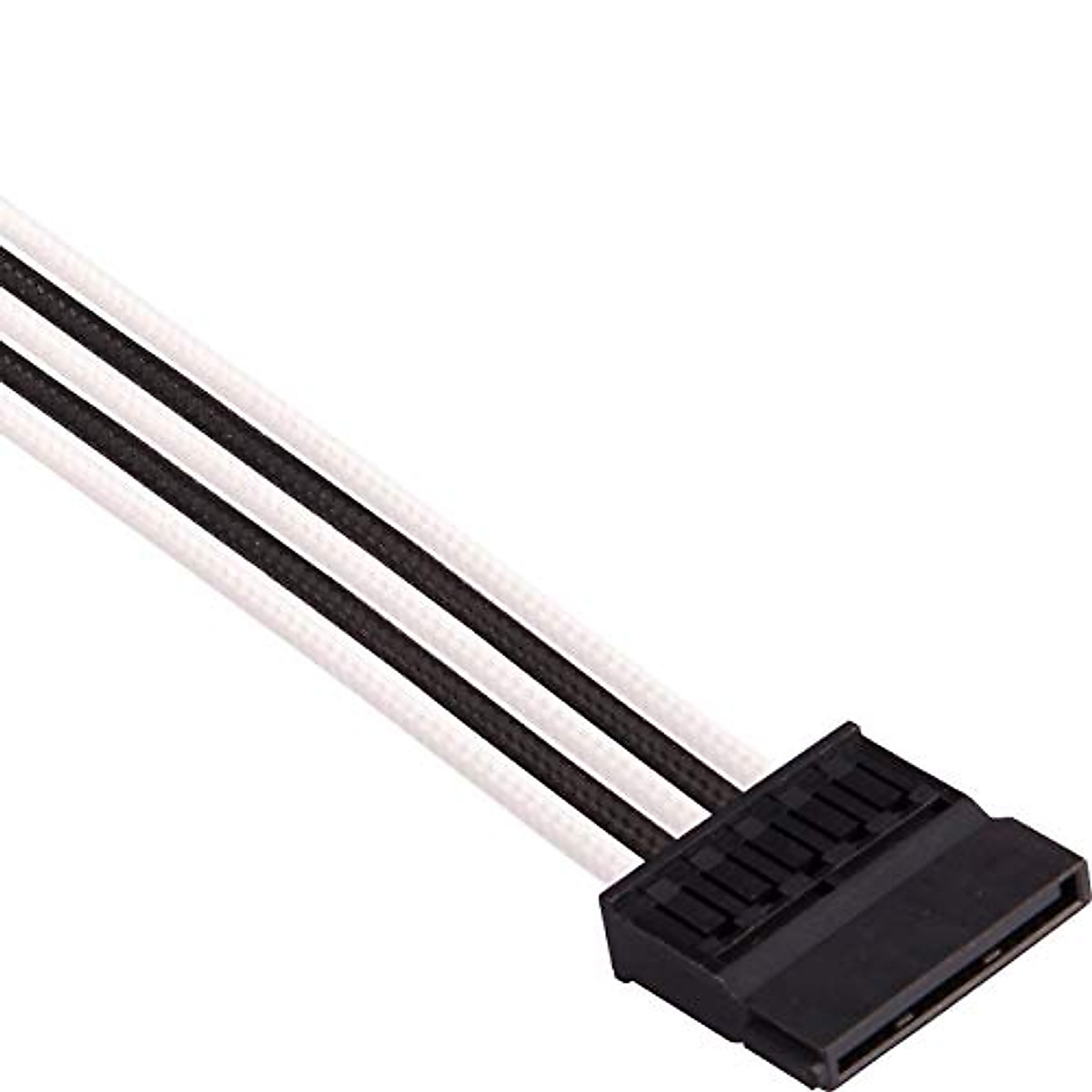 CORSAIR Premium Individually Sleeved PSU Cables Pro Kit – White/Black, 2 Yr Warranty, for Corsair PSUs