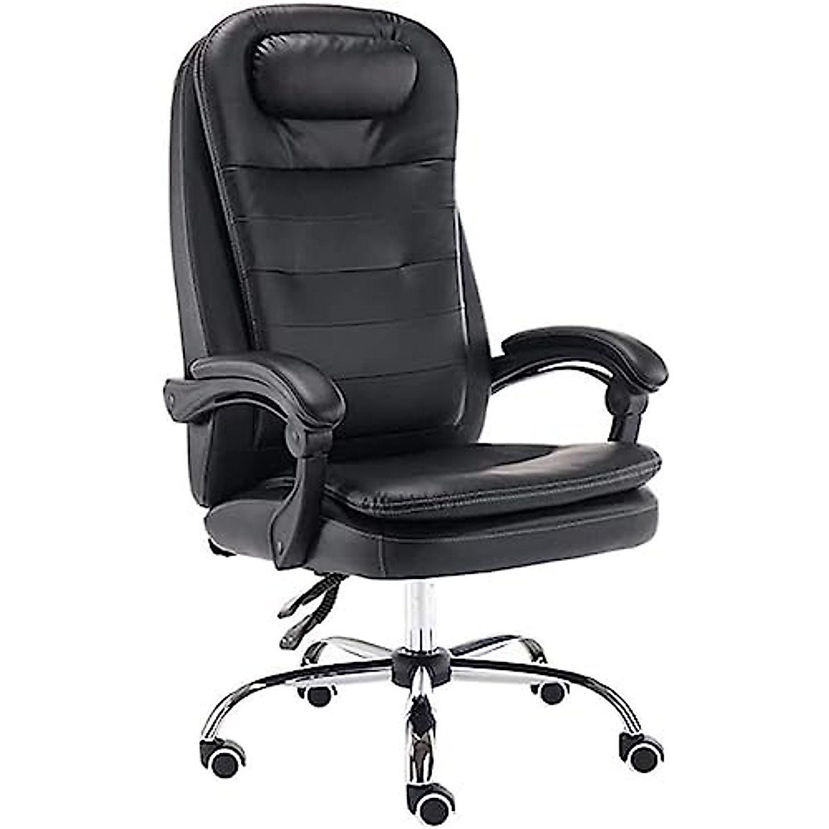 WHLONG Home Executive Office Chair Leather, Adjustable Office Desk Chair with Casters, Ergonomic design/360° Rotating Executive Chairs(Color:Default)