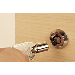FJM Security 2537B-KA Keyed Alike Slam Lock with Chrome Finish, Keyed Alike