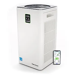 Kenmore PM4030 Air Purifier with H13 True HEPA Filter, Covers Up to 2300 Sq.Foot, 24db SilentClean 3-Stage HEPA Filtration System, 5 Speeds for Home Large Room, Kitchens & Bedroom