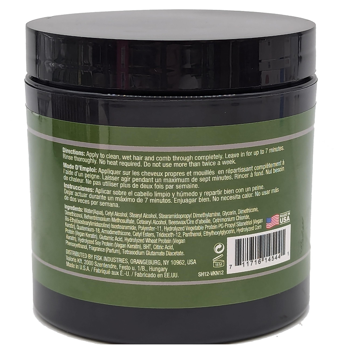 Difeel Vegan Keratin Anti-Frizz Hair Mask 12 oz. - Vegan and Cruelty Free