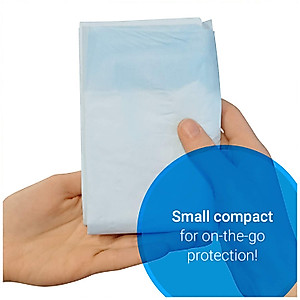 Disposable Baby Changing Pad Liner - 25 Count (24 x 17 Inch) - Soft Disposable Blue Hospital Underpad - Waterproof and Absorbent for Infant and Child