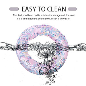 Vaguelly Buddha Sound Bowl Washer Tibetan Sing Bowl Mat Mug Placemat Buddha Sound Bowl Mats Yoga Bowl Pad Buddhism Singing Bowl Pillow Cloth Cup Coaster Singing Bowl Mat Cotton Nepal Music