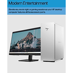HP Envy Desktop PC, NVIDIA GeForce RTX 3060, 12th Gen Intel Core i5-12400, 16 GB SDRAM, 512 GB SSD, Windows 11 Home, Wi-Fi 6 & Bluetooth, 10 USB Ports, Pre-Built PC Tower (TE02-0020, 2022)