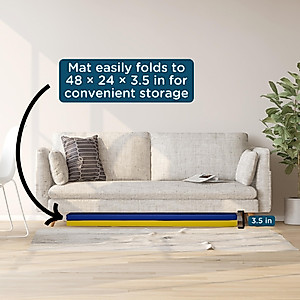 Children's Factory Rainbow Folding Gym Activity Mat, 4 ft x 4 ft, Cushioned Floor Mat for Kids, Daycare Floor Mat for Kids