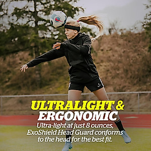 Storelli ExoShield Head Guard, Military-Grade Head Protection, Foam Padding Headband, Official Headgear of US Club Soccer, Black, Size 4