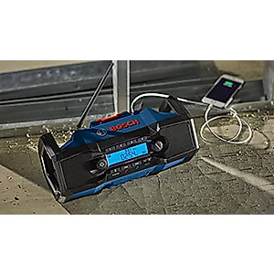 BOSCH GPB18V-2CN 18V Compact Jobsite Radio with Bluetooth® 5.0 , Black