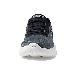 Skechers Women's GO Walk Flex-Dazzling Smile Sneaker, Black, 8.5