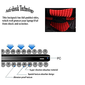 FreeBiz 55L 21 Inch High Laptop Backpack fits under 19 Inch Gaming Computer Notebook Macbook for Men (18.4 inch)