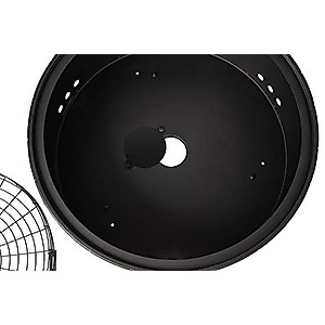 Fire Sense 60532 Fire Pit Revolver Wood Burning Lightweight Portable Outdoor Firepit Backyard Fireplace for Camping Bonfire with Grill Rack & Hardwood Top - 24“