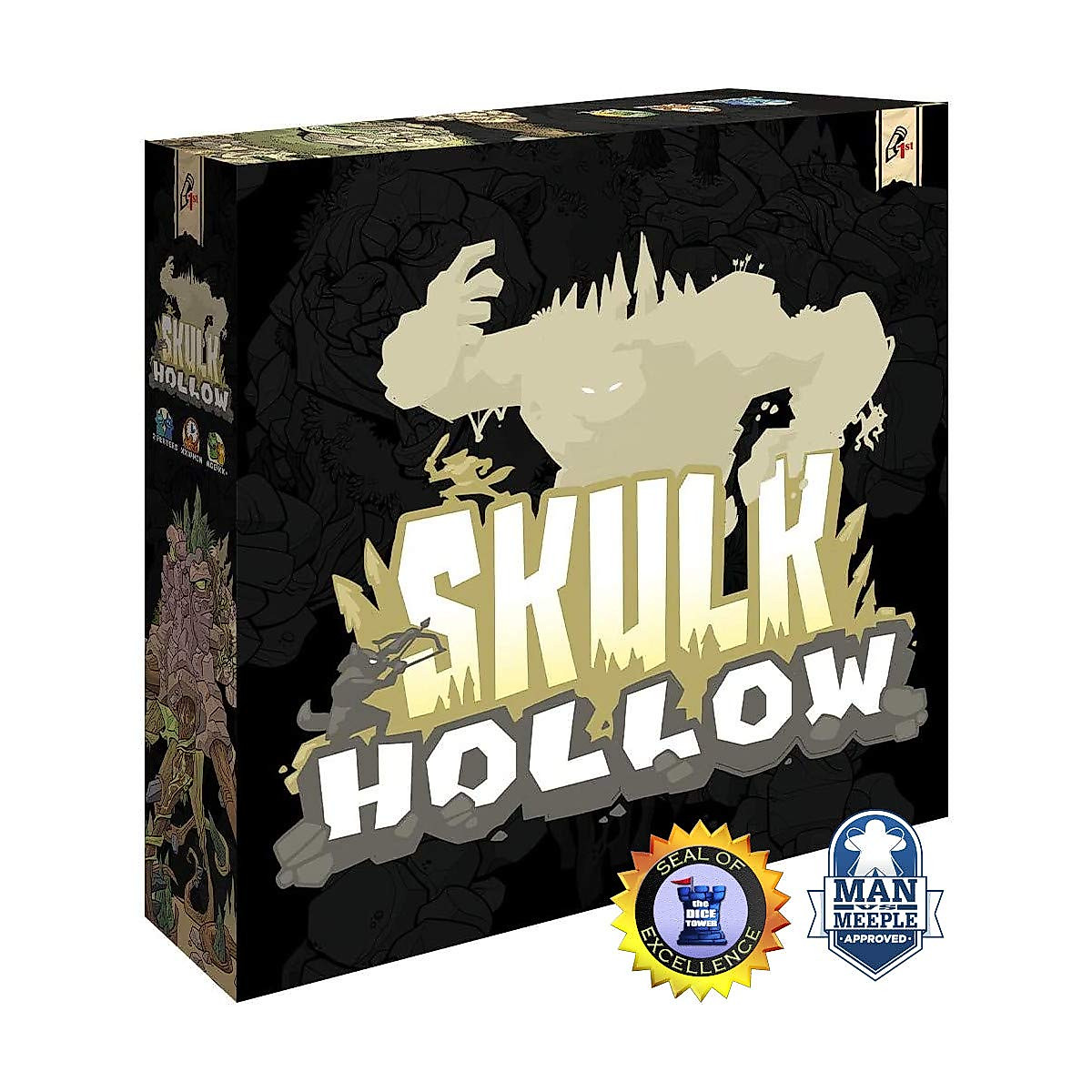 Pencil First Games: Skulk Hollow Board Game – an Asymmetric Tactics Game of Giant Guardians and Clever Foxes, 2 Players, Ages 12 and up