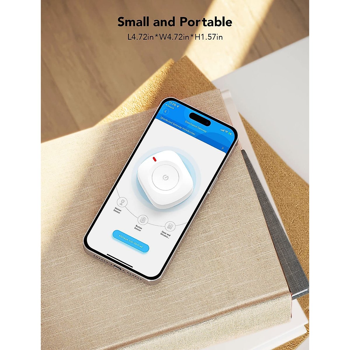 GoveeLife Wireless Mini Smart Button Sensor, Group Control Multiple Devices, Versatile Control Button, Battery Powered, Supports Most Govee Smart Products(Can't be used independently)