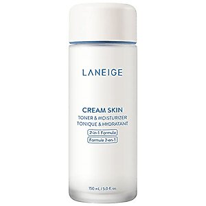 LANEIGE Cream Skin Toner & Moisturizer: 2-in-1 Amino Acid Rich Liquid, Soothe, Hydrate, and Strengthen Skin's Moisture Barrier, 5.0 fl. oz.