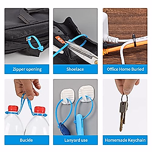 XINGO 100PCS Cable Zip Ties Heavy Duty, Premium Nylon Plastic Wire Ties with 50 Pounds Tensile Strength, Self-Locking Black Nylon Zip Ties for Indoor and Outdoor (8 inch, Blue)