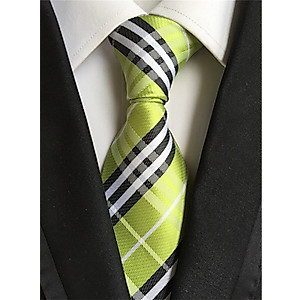 YanLen Lot 9 PCS Classic Men's Tie Necktie Woven JACQUARD Neck Ties