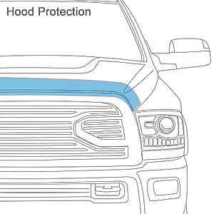 Auto Ventshade [AVS] Carflector Hood Shield for 1998 - 2002 Honda Accord | Medium Profile - Smoke, 1 pc. | 20942