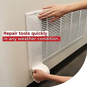 XFasten Waterproof Patch and Seal Tape, White, 4-Inch by 10-Foot Roof and Gutter Rubber Repair Tape for Stop Leak Repair on Gutter, Roof, Boat, Pool Liner and HVAC – Waterproof and Puncture-Resistant