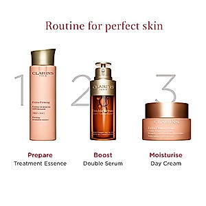 Clarins Extra-Firming Treatment Essence | Visibly Firms, Lifts and Smoothes | Boosts Radiance | Deeply Hydrates For 8 Hours* | 99% Natural Ingredients | Hyaluronic Acid | All Skin Types | 6.7 Fl Oz