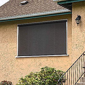 Keystone Fabrics E70.88.60 Premium Outdoor Sun Shade, 8' Wide x 8' Drop, Kona