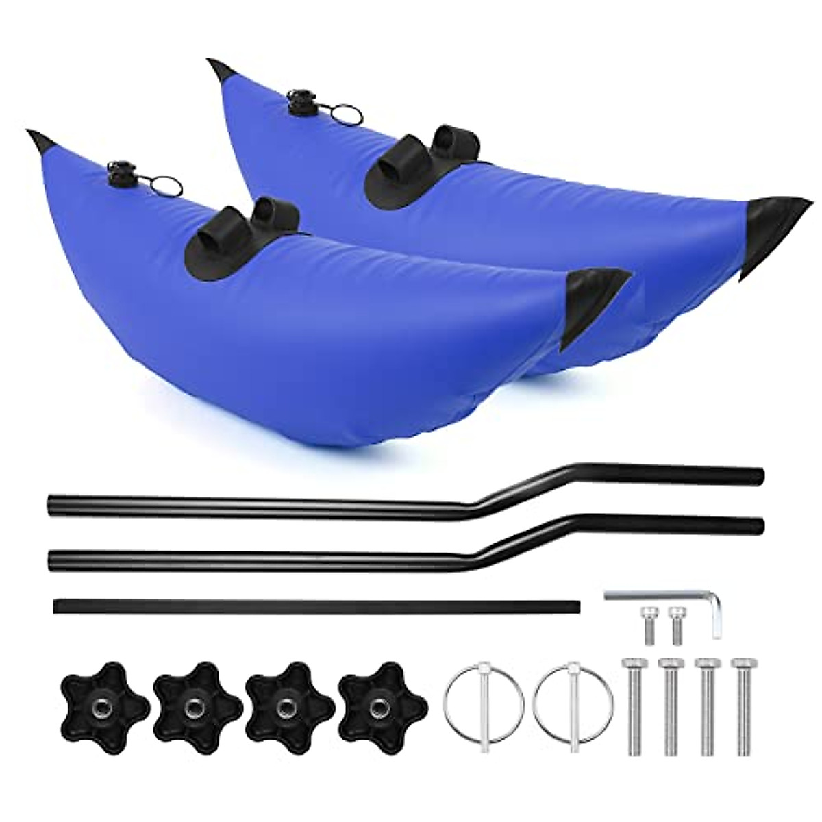 LIXADA Kayak Stabilization System, Kayak PVC Inflatable Outrigger Float with Sidekick Arms Rod Kayak Boat Fishing Standing Float Stabilizer System Kit