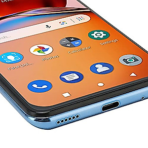 DAUERHAFT 5G WiFi Smartphone, 4500mAh 8GB RAM 128GB ROM 6.53 Inch X40 Pro Mobile Phone Blue for Work Use(#1)